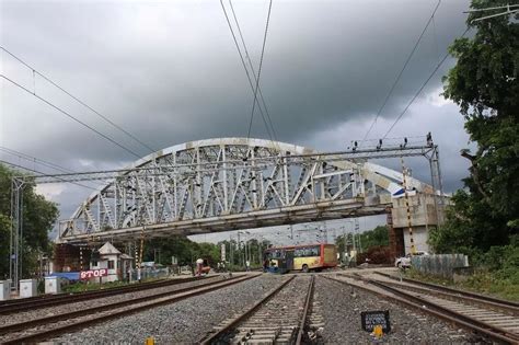 Assam Bowstring Girder Of Road Over Bridge Launched At Jagiroad By Nf