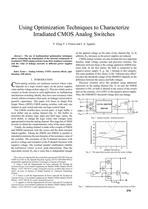 pdf using optimization techniques to characterize irradiated cmos