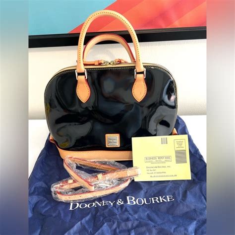 Dooney And Bourke Bags Dooney Bourke Black Patent Leather Pebble