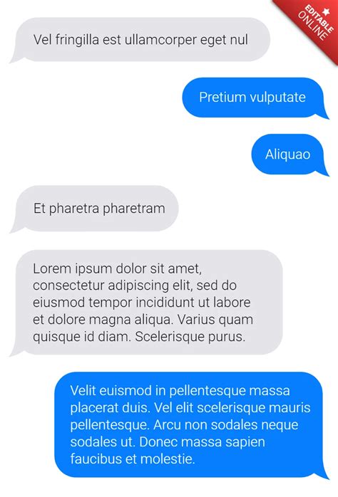 Messenger Bubbles Chat Design Template Free Design Template