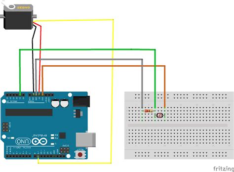 Github Alex Symes Arduino Sunflower Uses A Light Sensor And A Servo To Raise And Lower A