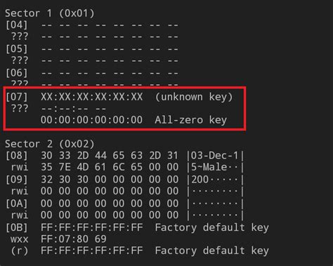 C Mifare Classic What Could Cause All Zero Key And Unknown Key