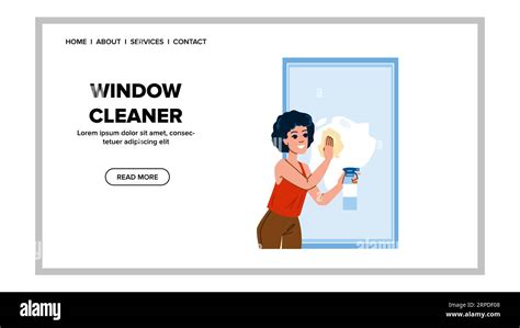 Clean Window Cleaner Vector Stock Vector Image And Art Alamy