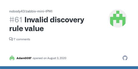 invalid discovery rule value · issue 61 · nobody43 zabbix mini ipmi