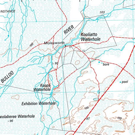 Bulloo Sh54 04 Map By Geoscience Australia Avenza Maps