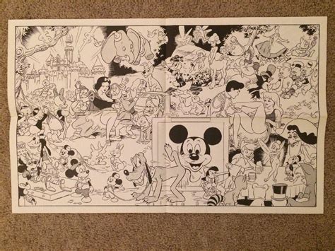 Vintage Risque Disney Wally Wood Poster Land After Dark Unauthorized