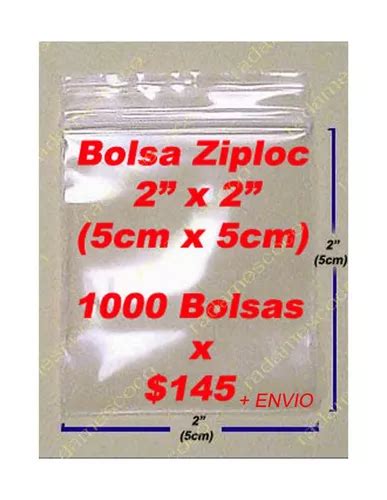 1000 Bolsas Ziploc De 2x2 Pulgadas 5cm X 5cm 1 Millar Mercadolibre