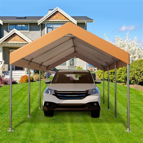 Carport Garage Nowensol Carport Canopy 10x20ft Heavy Duty With