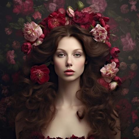 Premium Ai Image Beautiful Young Girl In A Rococo Dress Photography