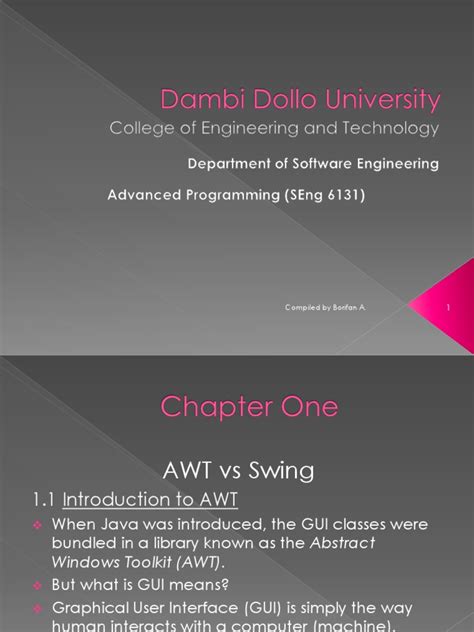 Advanced Programming Chapter One Pdf Computer Science Object Oriented Programming