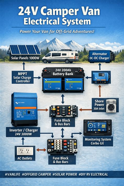 ⚡ How To Install A 24v Camper Van Electrical System Complete Guide