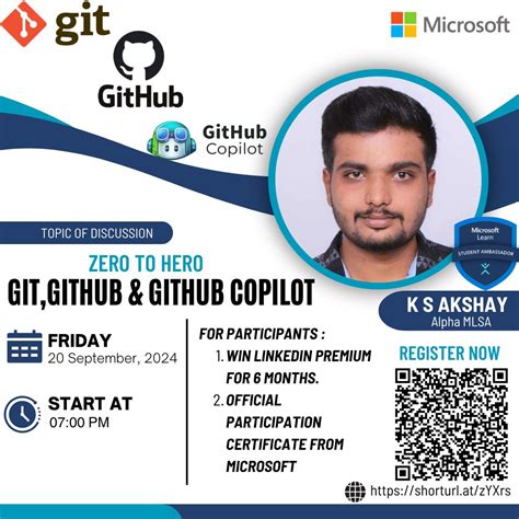 K S Akshay On Linkedin Zerotohero Git Github Githubcopilot Microsoftteams Techevent