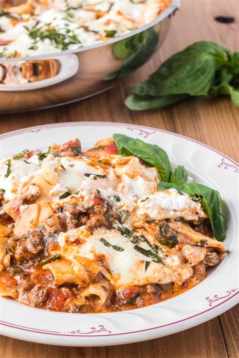 Skillet Spinach Lasagna 365 Days Of Baking And More