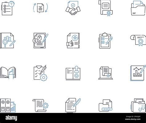 Language Line Icons Collection Communication Linguistics