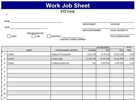 Job Cost Report Template Excel
