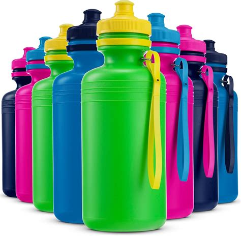 Joyjolt Spring Reusable Glass Water Bottles Set Of 6 18 Oz Glass Drinking Bottles With Lids