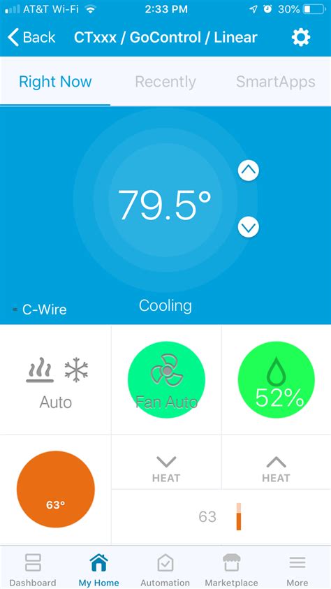 smartthings compatible smart thermostat connected things