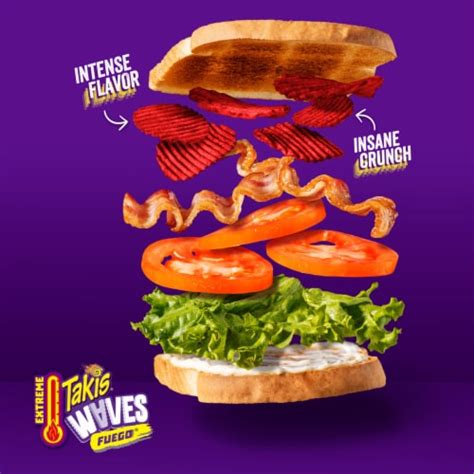 Takis Fuego Waves Hot Chili Pepper And Lime Wavy Potato Chips 25 Oz