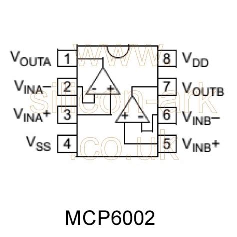 Microchip Mcp6002 Ip Op Amp Price Stock Datasheet Silicon Ark