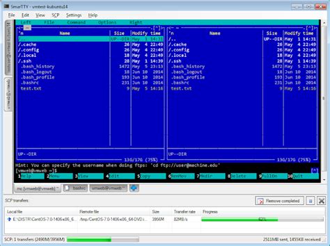 smartty multi tabbed ssh client with scp support