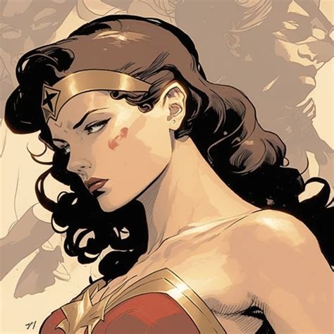 Wonder Woman In The Art Style Of Adam Hughes