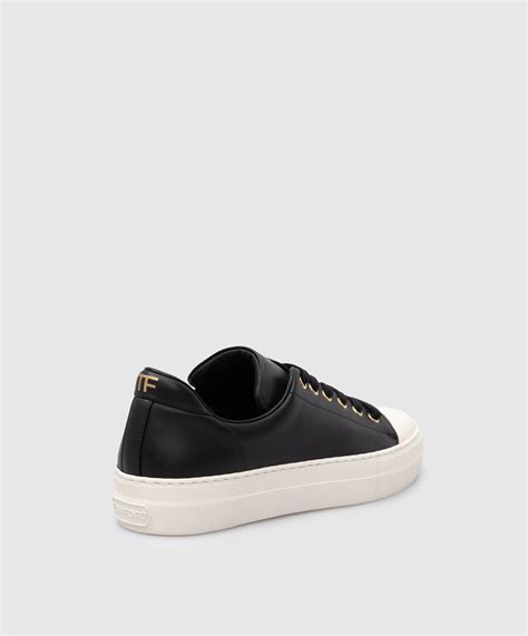 Tom Ford - Черные кожаные кеды City W2878TLCL057 купить в Symbol