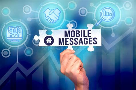 Writing Displaying Text Mobile Messages Business Concept The Act Of