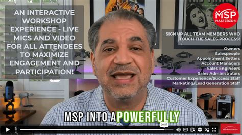 1 2 Day Virtual Msp Sales Acceleration Workshop Msp Mastered