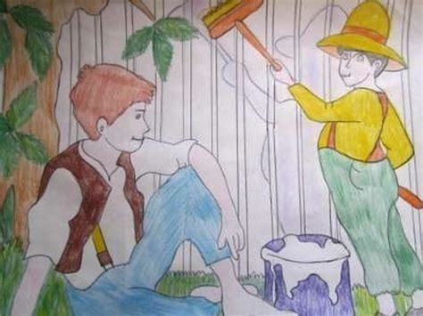 Рисунки тома сойера для срисовки