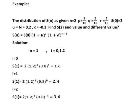 Solved Example 3 The Distribution Of S N As Given N 2 P Q