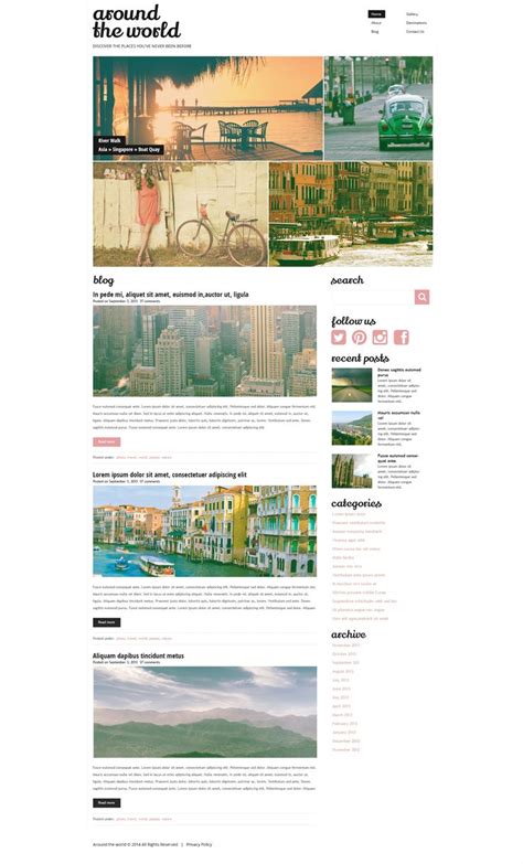 Free Travel Responsive Wordpress Theme Templatemonster Wordpress