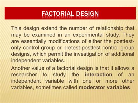 Experimental Research Designs Ltstppt Pptx