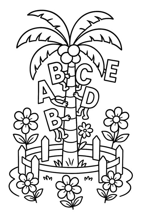 Chicka Chicka Boom Boom Coloring Pages Free 2025