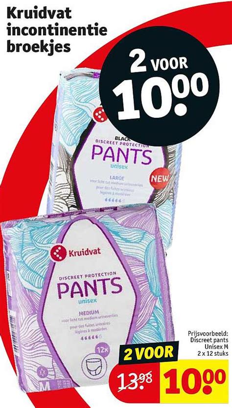 Kruidvat Incontinentie Broekjes Aanbieding Bij Kruidvat