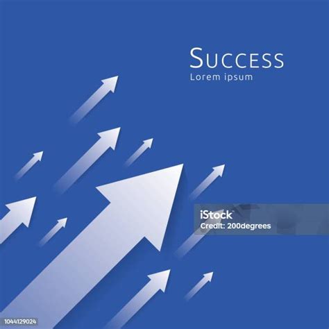 성공 비즈니스 화살표 개념입니다 증가 이익 판매 성장 차트입니다 재정 돈을 상승 스트레칭입니다 배경 벡터 일러스트 레이 션