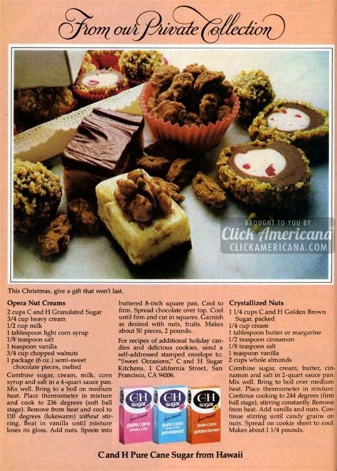 Homemade Candy Recipes For Christmas Opera Nut Creams And Crystallized Nuts From 1981 Click