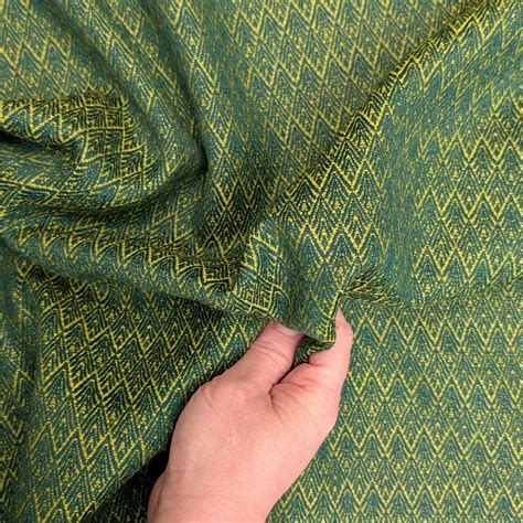 Green Patterned Wool County Fabrics Fabrics Curtains And Blinds