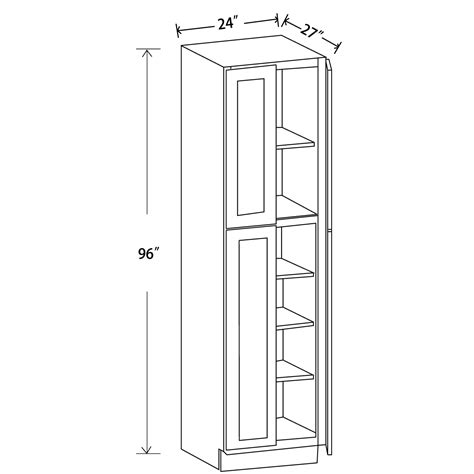 Wp249627 Maple Dove Tall Pantry Cabinet Usa Cabinets