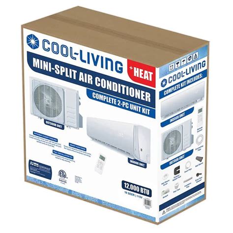 Cool Living Cl 12ha1 Kit 12 000 Btu 115 Volt Mini Split Air Conditioner Plus Heat At Sutherlands