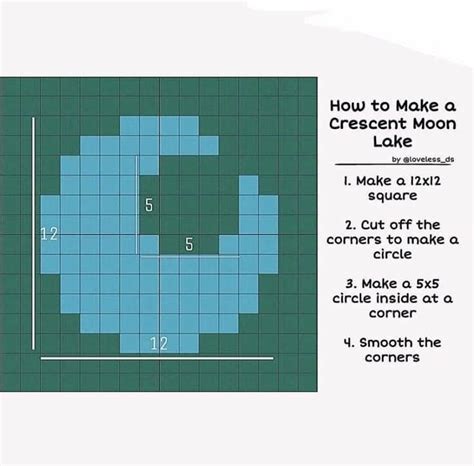 Minecraft Crescent Moon Template