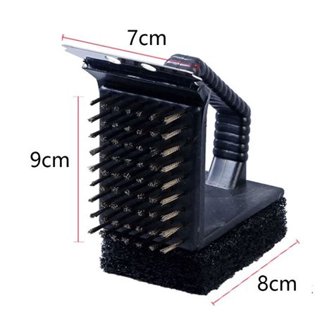 1pcs Bbq Accessories Triple Barbecue Grill Brush C Vicedeal