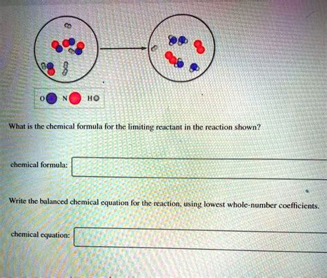 Solved O What Is The Chemical Formula Or The Limiting Reactant In