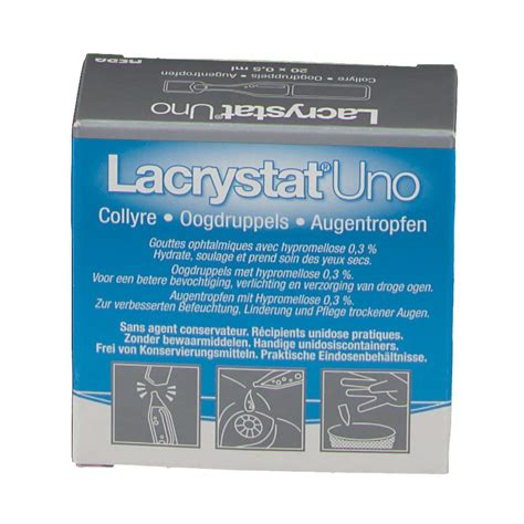 Lacrystat Uno Collyre 20x04 Ml Redcare Pharmacie