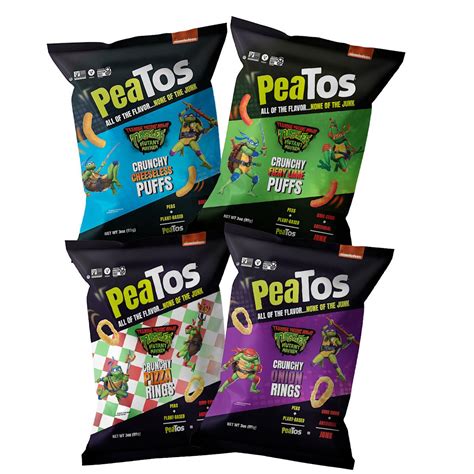 Peatos Releases New Character Themed Snack Packaging For Release Of Paramount Pictures Teenage