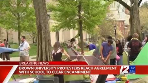 Protesters Ending Encampment At Brown University