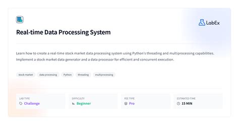 Real Time Data Processing System Labex