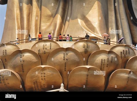 The Great Buddha At Lingshan Ling Shan Is Located At The South Of The