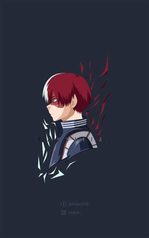 Shoto Todoroki Side Profile By Psykiiib On Deviantart