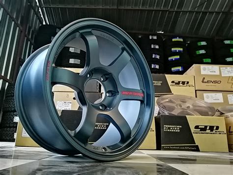 ใครตามหา ทักเลยคราบ Te37 สีน้ำเงิน หยดแดง ขอบ18 กว้าง9 Spp Wheel 🔥จัดราคา18500🔥 บังอ