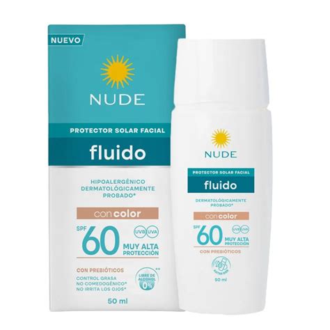 Nude Con Color Protector Solar Spf60 50ml Mechu2